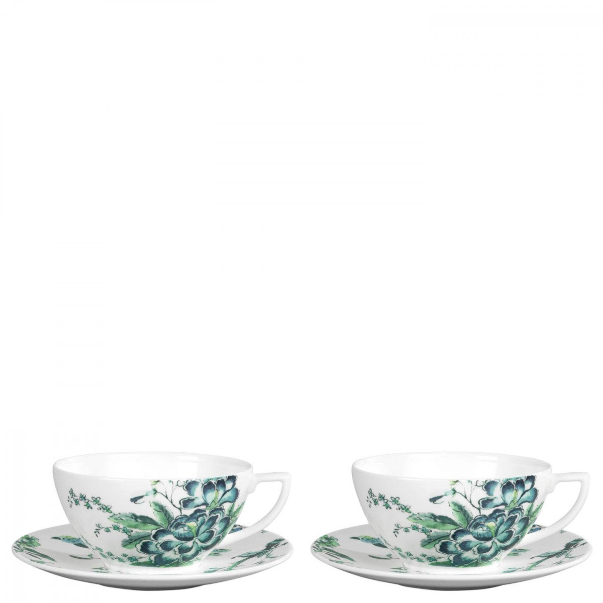 Jasper Conran Chinoiserie White Teacup And Saucer (Set of 2), Gift Box ...